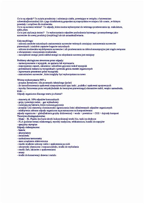 Odpady Definicja I Rodzaje Odpad W Notatek Pl