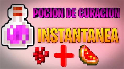 TUTORIAL DE COMO HACER UNA POCION DE CURACION INSTANTANEA EN MINECRAFT