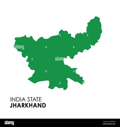 Jharkhand Map Of Indian State Jharkhand Map Vector Illustration