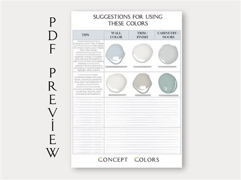 Coastal Beach Paint Palette Behr Beach House Review Coastal Etsy