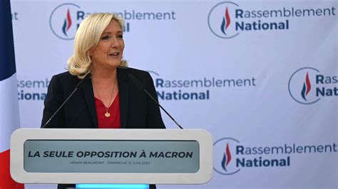 Législatives en cas de duel Ensemble Nupes Marine Le Pen appelle ses