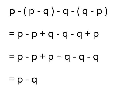 p p q q q p simplify combining like terms step explanation