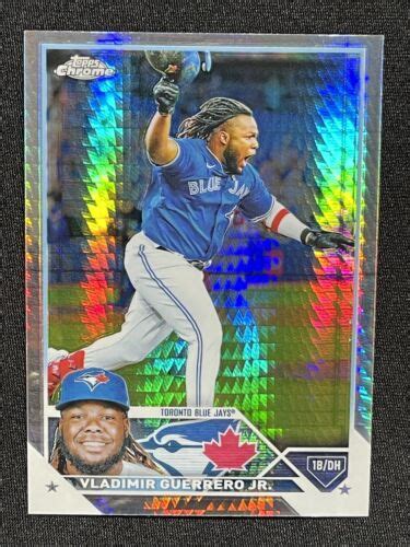 Topps Chrome Vladimir Guerrero Jr Prism Refractor Ebay