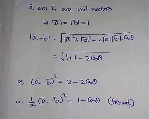 if vec a vec b are two unit perpendicular vectors and vec c is a unit vector which is inclined
