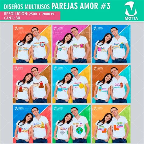Dise Os Para Estampado Multiuso Parejas Amor