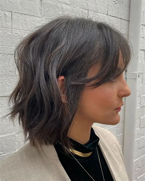 Id Es De Coupe De Cheveux Femme D Grad Effil Mi Court