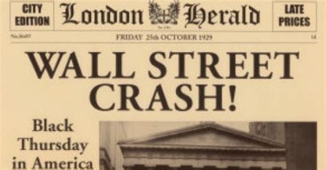 24 ottobre 1929 il giovedì nero del crollo del 29