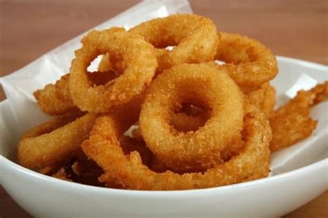 Cebola empanada onion rings Fácil Receita Receitas Receitas de