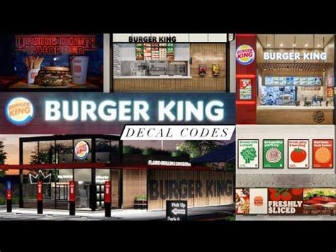 Burger King Decal Codes Bloxburg Work At A Pizza Place King Photo
