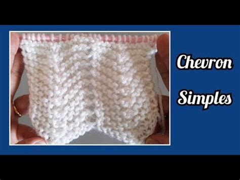 Ponto Chevron Simples em Tricô Uma Carreira YouTube