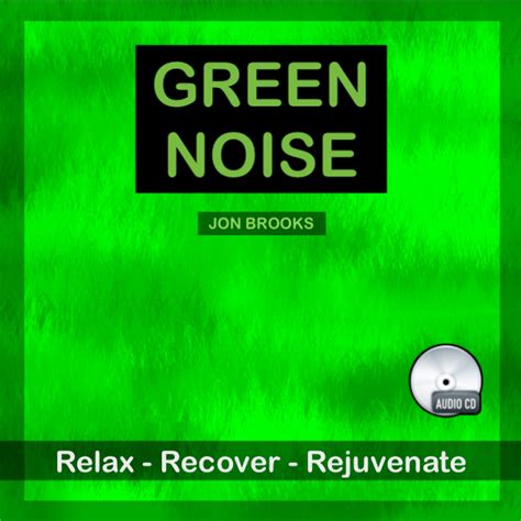 Green Noise CD Audio For Sleep Sound Therapy Concentration Tinnitus
