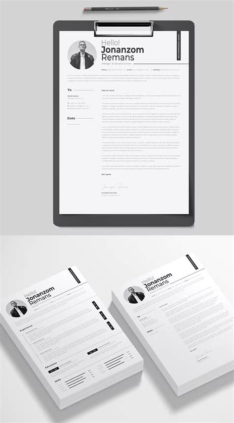 15 Best Minimal Resume Templates Graphic Design Junction