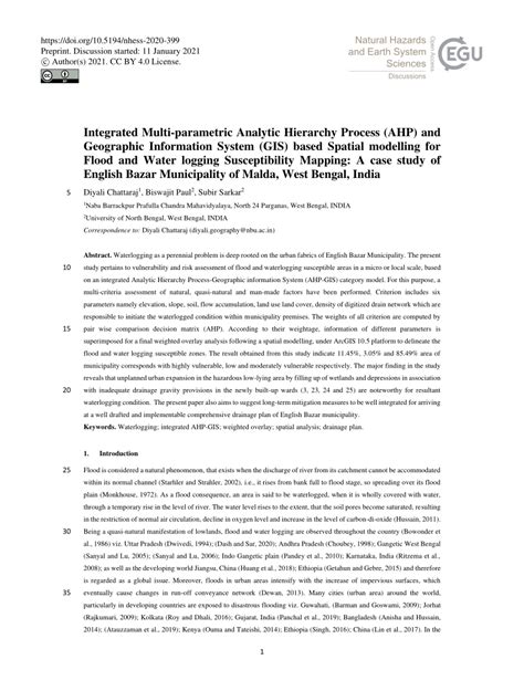 pdf integrated multi parametric analytic hierarchy process ahp and geographic information