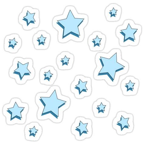 Pastel Blue Stars Pack Sticker By Alexis000 Baby Blue Aesthetic Blue