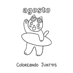 10 Dibujos Del Mes De Agosto Para Colorear Gratis Coloreando Juntos