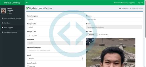 sistem informasi perpustakaan berbasis web php gratis