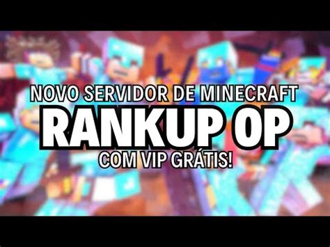NOVO SERVIDOR De RANKUP OP 1 8x VIP GRATIS BOSSES MAQUINAS E