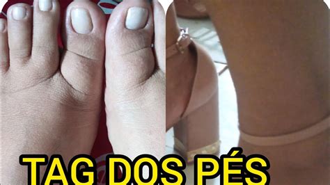 desafio da tag dos pés YouTube