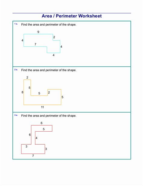 Worksheets On Area Of Irregular Shapes