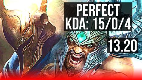 PANTHEON Vs TRYNDAMERE TOP 15 0 4 Legendary 66 Winrate Comeback