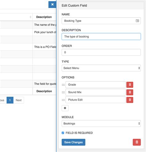 Custom Fields Documentation