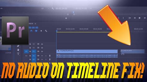 How To Fix Audio Not Showing Up On Timeline In Premiere Pro Cc YouTube
