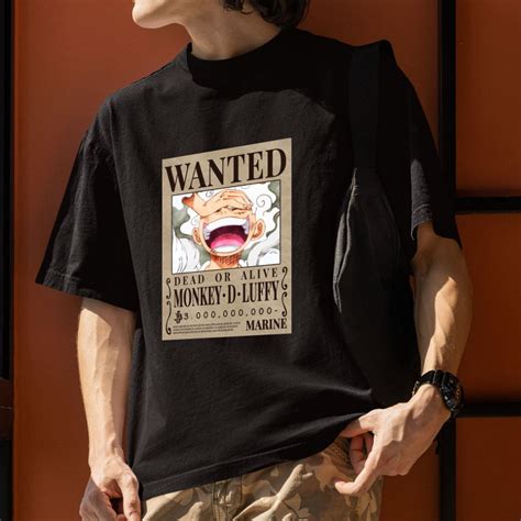Camiseta One Piece Luffy Gear Wanted Unissex Shopee Brasil