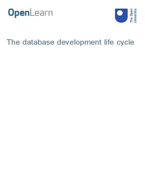 the database development life cycle pdf databases relational model