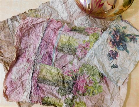 DIY Momigami Japanese Paper Kneading Technique Mary Ferrari Graphic