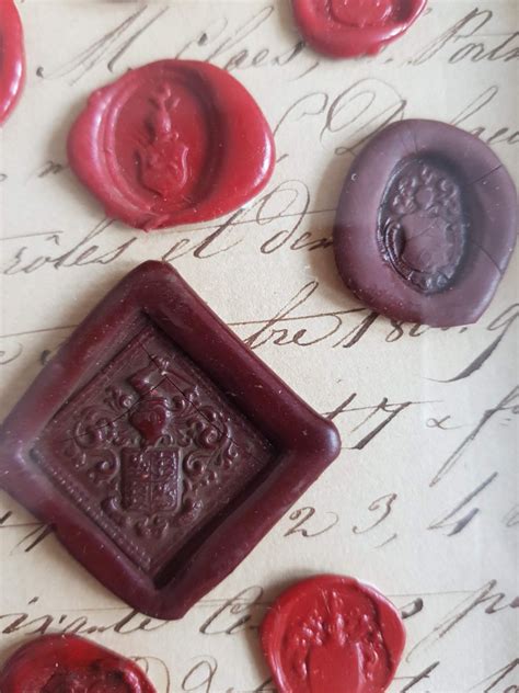 Proantic Pair Of Frames With Wax Seals
