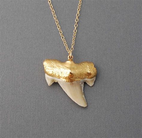 Gold Shark Tooth Necklace By JENNYandJUDE On Etsy