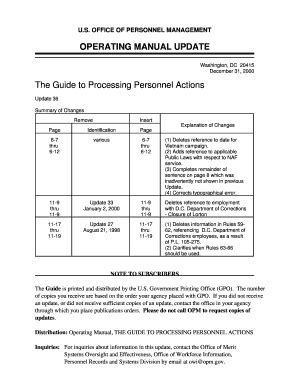Fillable Online Opm Update 36 Fax Email Print PdfFiller