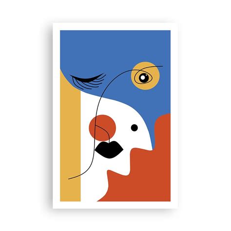 Obraz Plakat Portret Zdekonstruowany X Cm Abstrakcja Portret