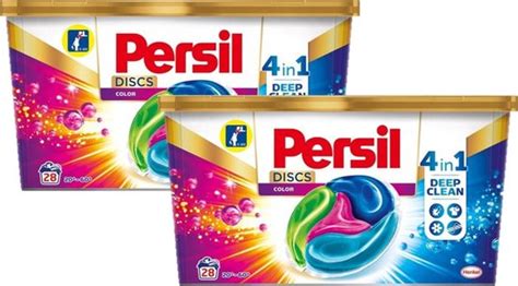 Persil Wasmiddel Discs Color 4in1 Wascapsules 56 Capsules 2x28 Bol
