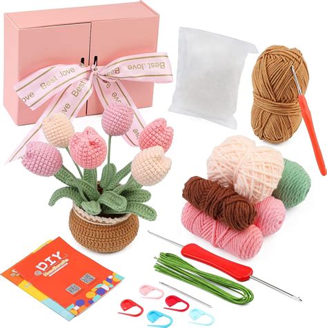 MASPHY Häkel Starter Kit für komplette Anfänger Anfänger Häkelset für