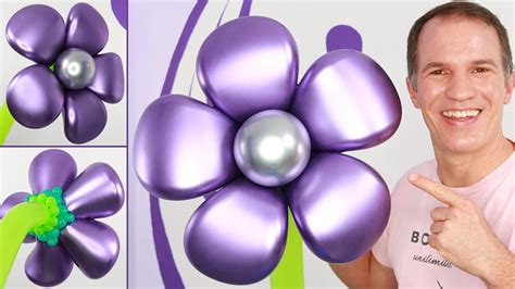 FLOR MUY FACIL Y BELLA Como Hacer Flores Con Globos En