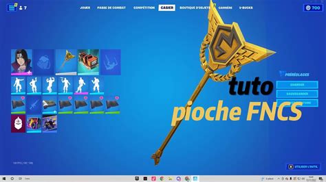 Tuto Comment Avoir La Pioche Fncs Youtube