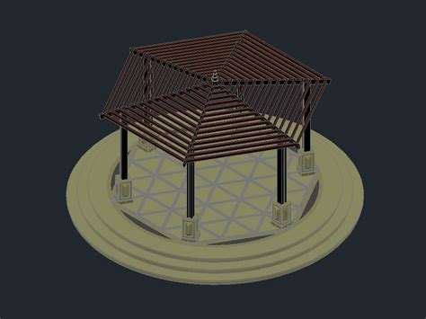 Glorieta 3d En AutoCAD Descargar CAD 568 67 KB Bibliocad