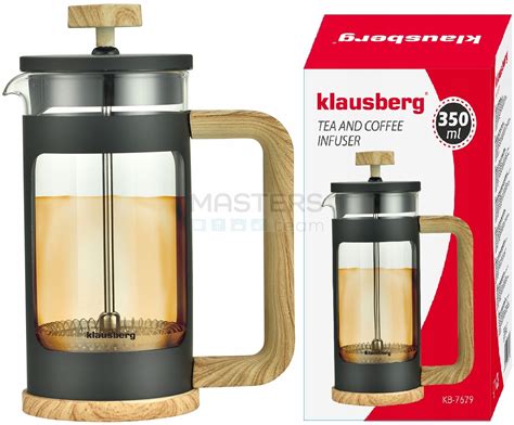 Zaparzacz Tłokowy do kawy herbaty 350ml dzbanek French Press KLAUSBERG