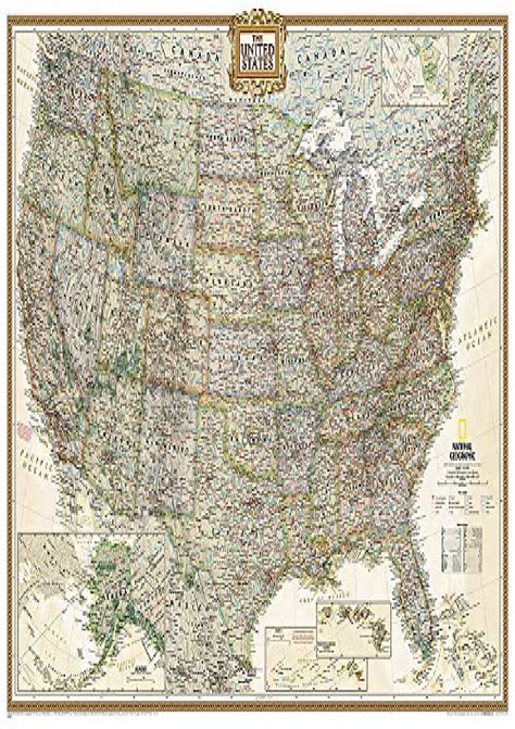 Read Pdf National Geographic United States Executive Wall Map