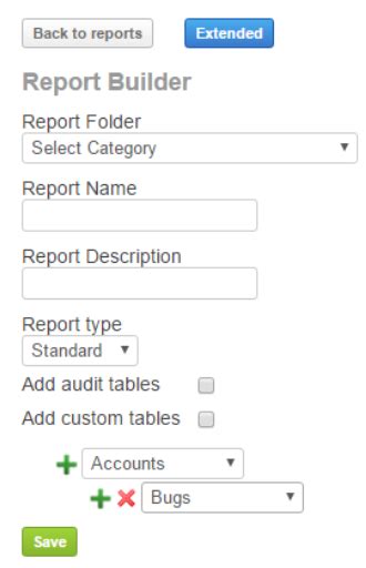 how to create new report templates via report builder analytic reporting tool btactic open