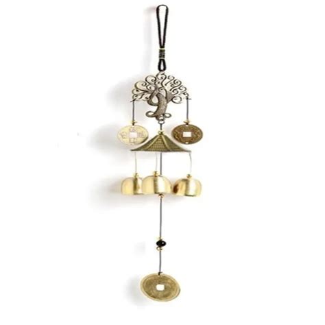 CARILLONS VENT Arbre Argent Cloche Bonne Chance Maison D Coration De