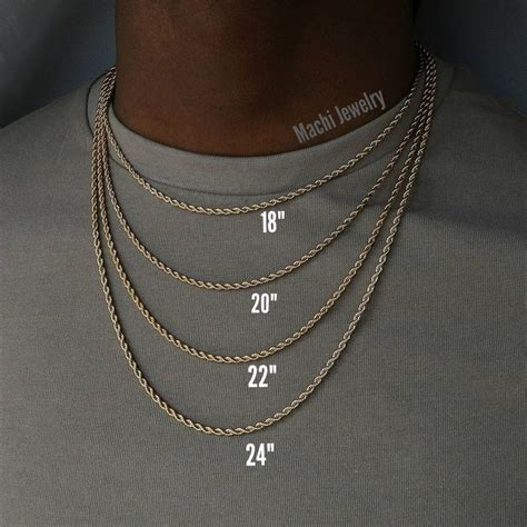 Gold Rope Chain Twist Necklace Chain Mens Chain Necklaces Etsy In