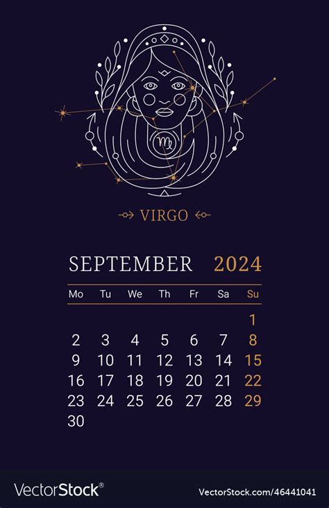 September 2024 Astrology Calendar Belva Cathryn