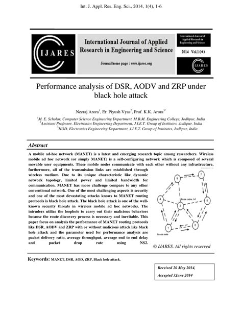 pdf performance analysis of dsr aodv and zrp under black hole attack