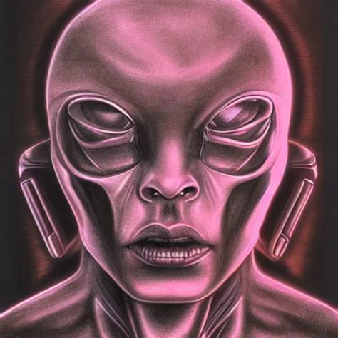 Face Of An Alien God Hyperrealistic Pencil Drawing Stable Diffusion