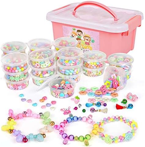 Sanlebi Enfants Bricolage Perles Set 2000 Pièces Bracelet Perle pour