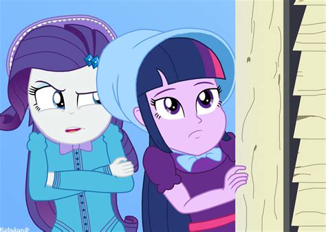 3137712 Safe Artist Robukun Rarity Twilight Sparkle Equestria