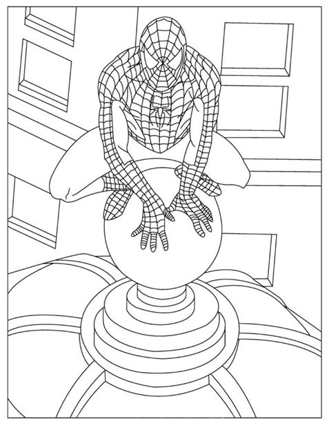 Hombre Araña Basico para colorear imprimir e dibujar ColoringOnly
