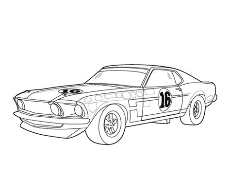 S Lection De Dessins De Coloriage Auto De Course Imprimer Sur